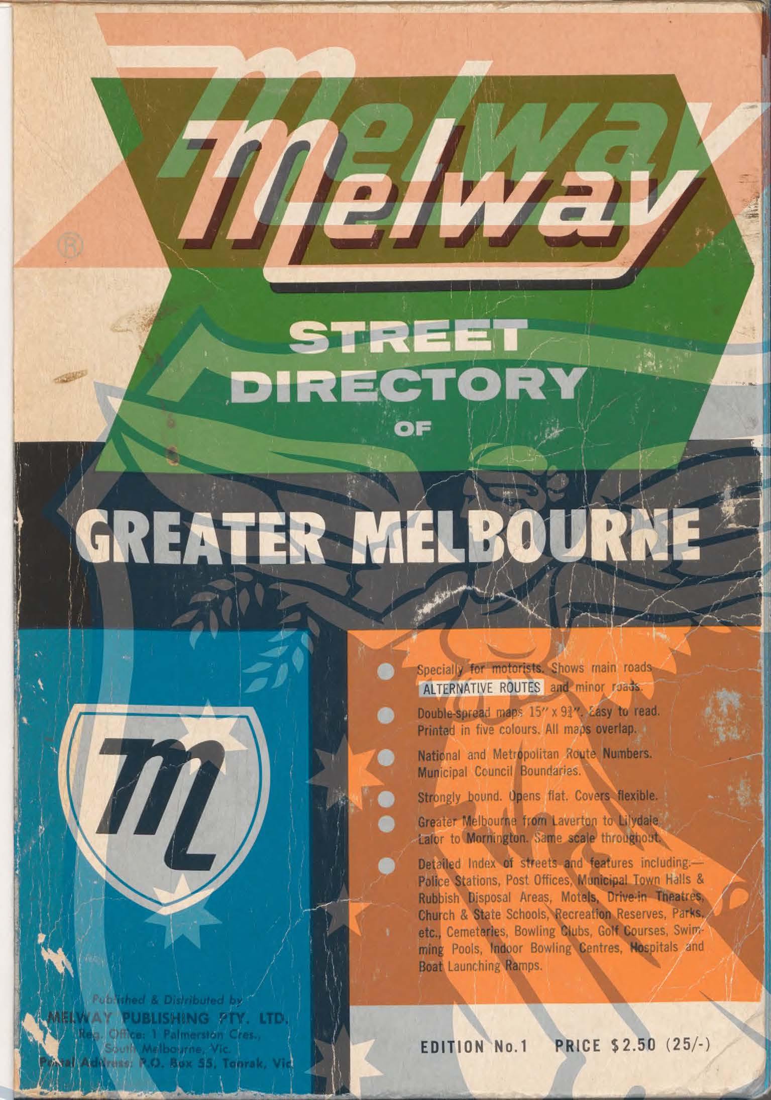Melway street directory of greater Melbourne [1966] [single file version]